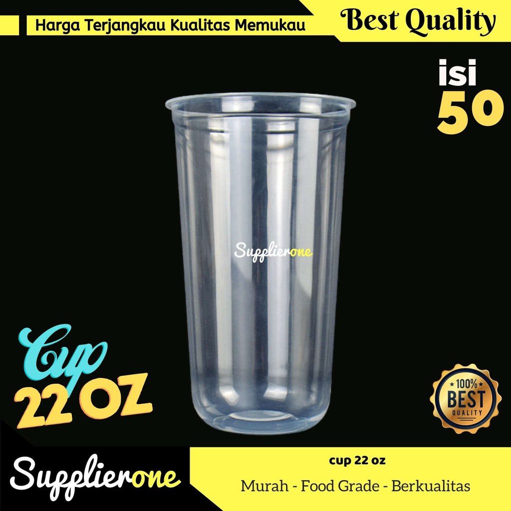 22 oz Oval Plastic Cup contains 50 Economical and Hygienic / 22 oz U ...