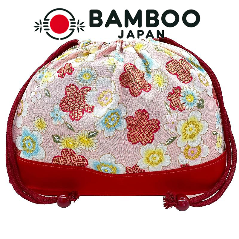 [miwaki] Japanese Patterned Drawstring Pouch - Handmade Small Storage ...