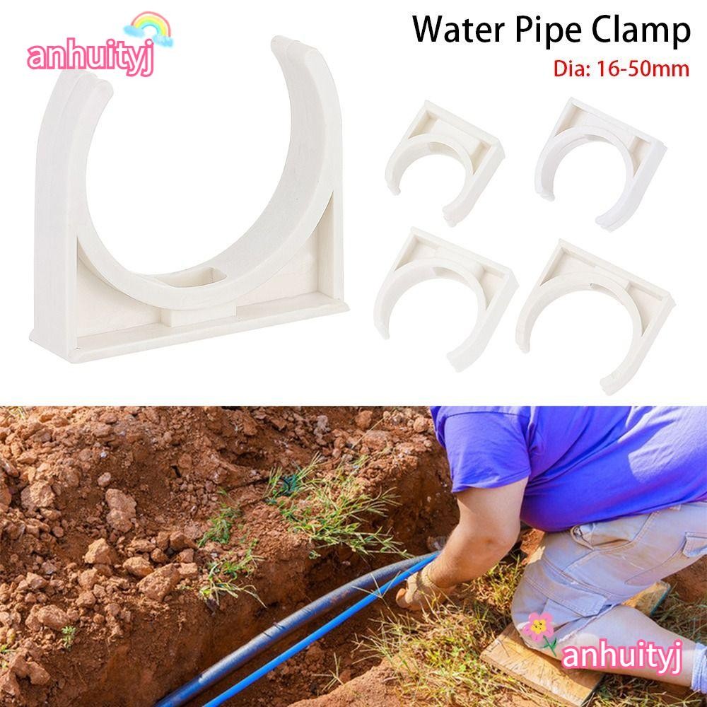 LANJ 10Pcs Pipe Clamp, Fixed Snap Fittings Garden Irrigation Water Tube ...