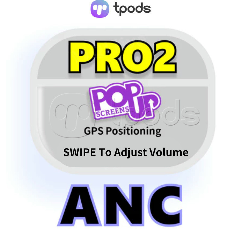 Pro 2 ANC TWS airoha 1562A chip Latest for ios18 Bluetooth Stereo ...