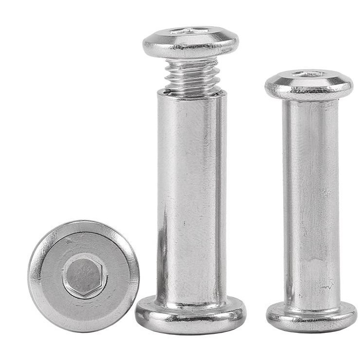 M4 M5 304 stainless steel chamfered hexagonal tapping lock screw clamp ...