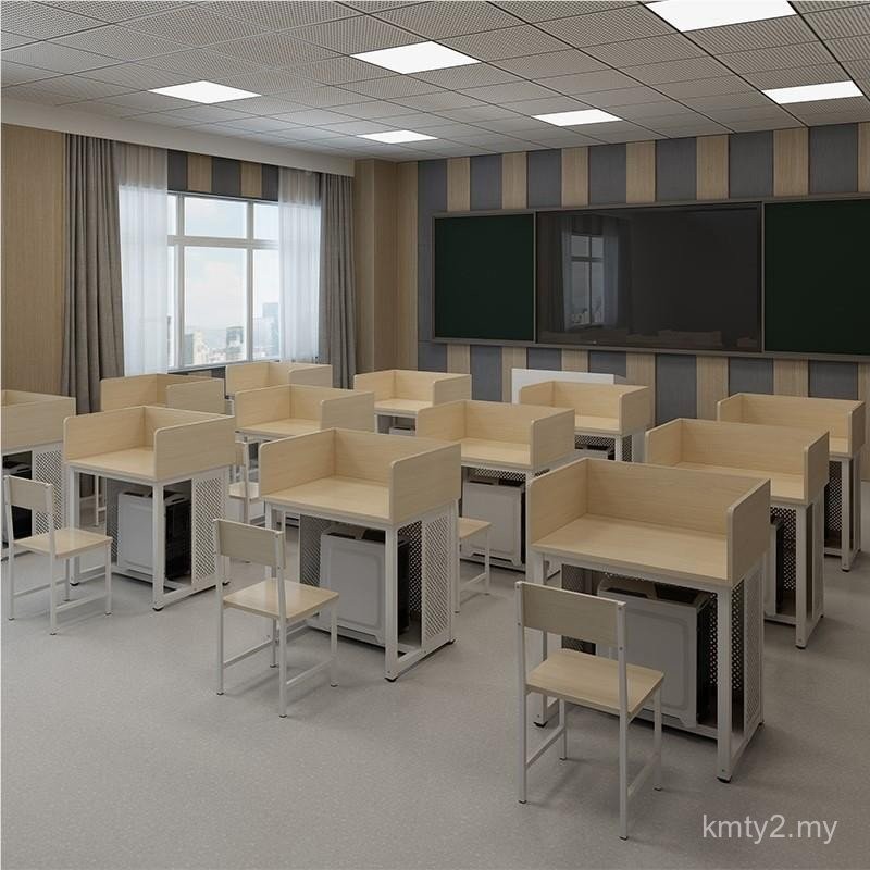 School Machine Study Room Computer HY-909 Single Computer Table Chair ...