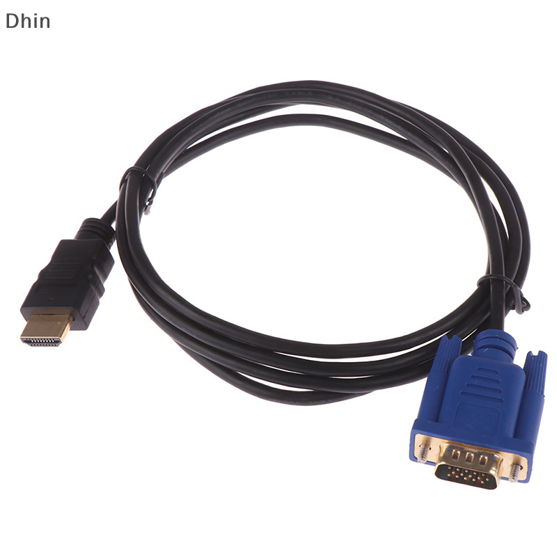 [Dhin] 6FT hdmi gold male to vga hd-15 male 15pin adapter cable 1.8m ...