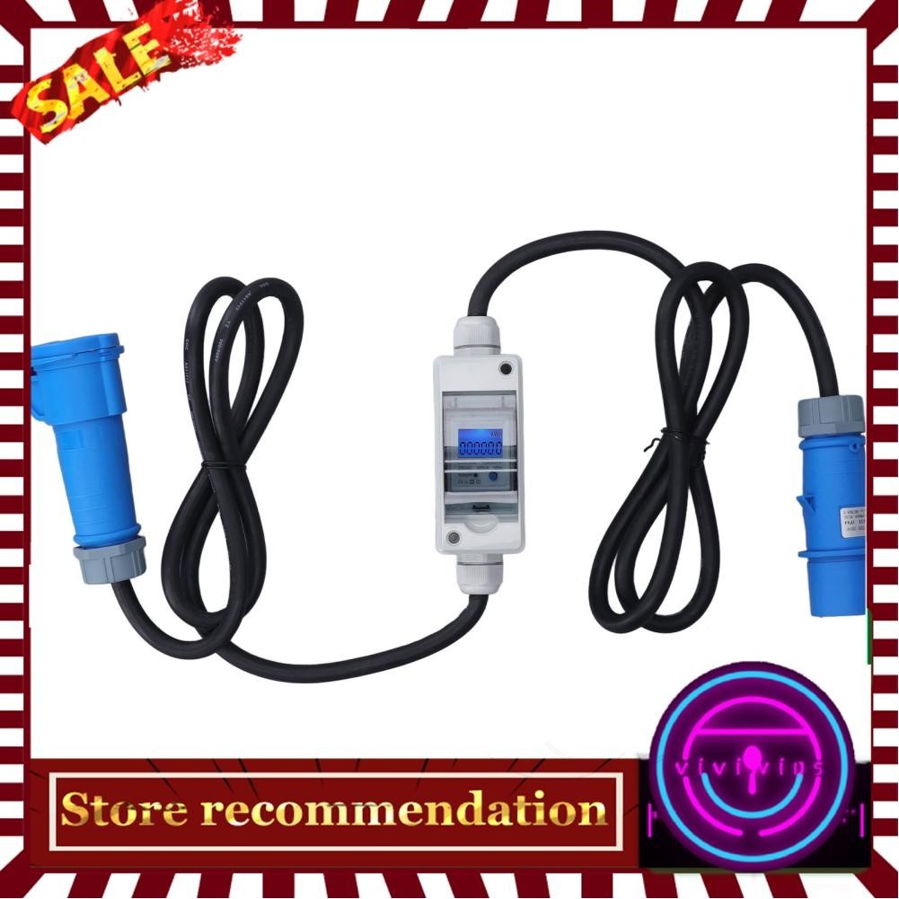 3 Pin Connector Smart Energy Meter 220‑250V AC Male to Female 16A 220V ...