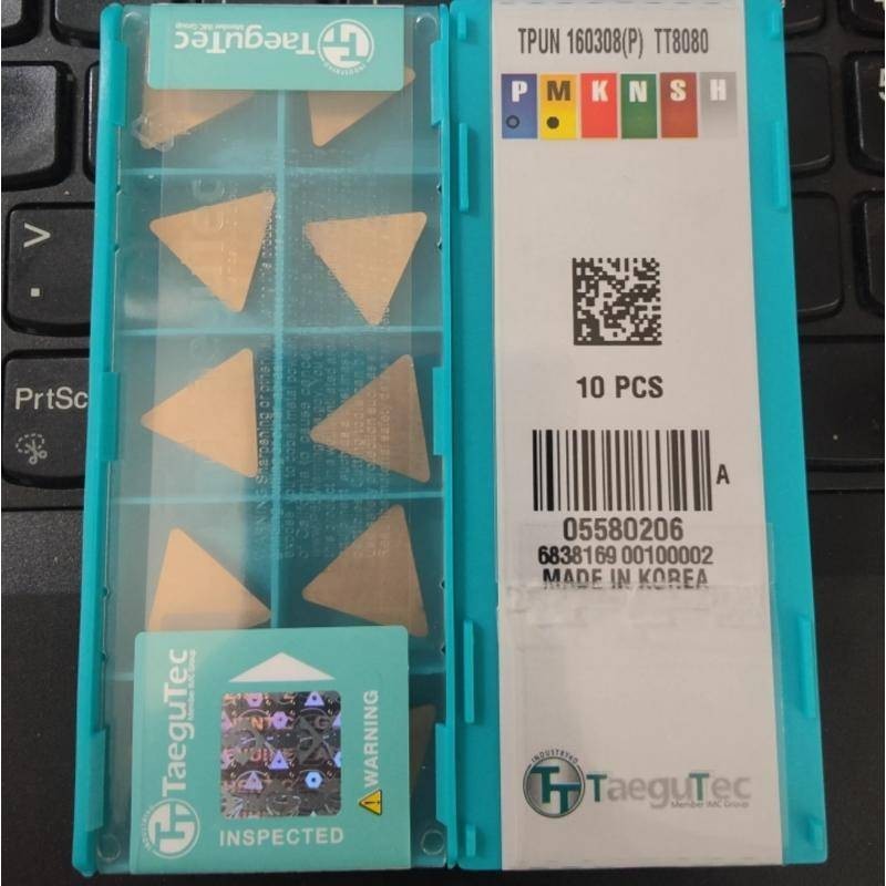 10pcs Triangular Milling Cutter TPUN160308 TT8080 CNC triangular alloy ...
