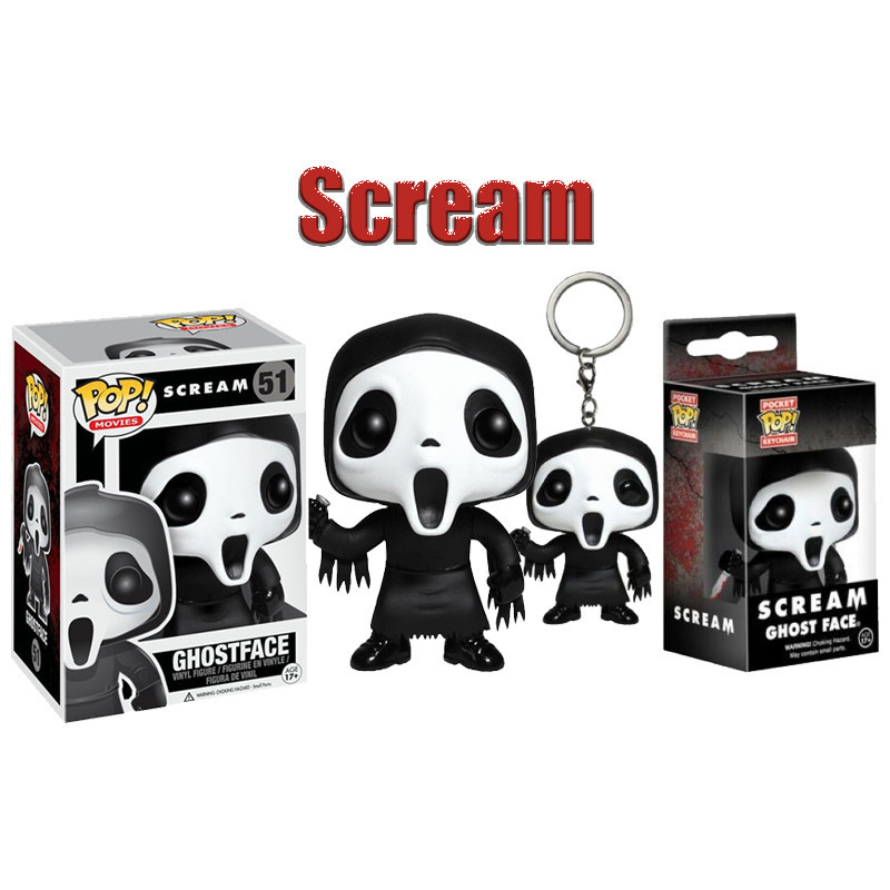 Funko Pop Scream Ghost Face 51 Figure Pocket Keychain GhostFace Action ...