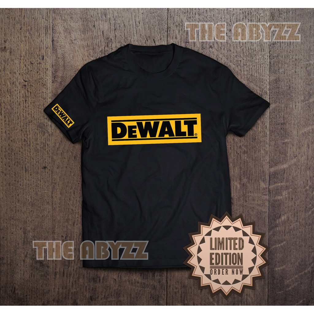 Dewalt Tshirt Power Tools (Quick Dry) Baju Premium Microfiber Hardware ...