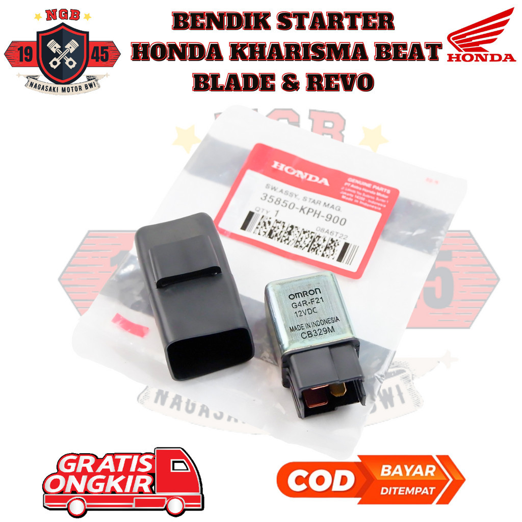 Switch Bendik Starter Honda BeAT old, Kharisma, Blade & Revo FIT/Bendik ...