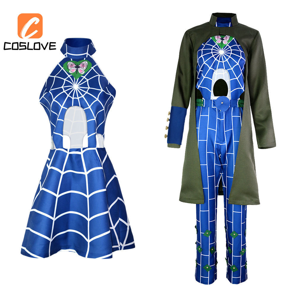 Anime JoJo's Bizarre Adventure Jolyne Cujoh Prison Cosplay Full Set ...