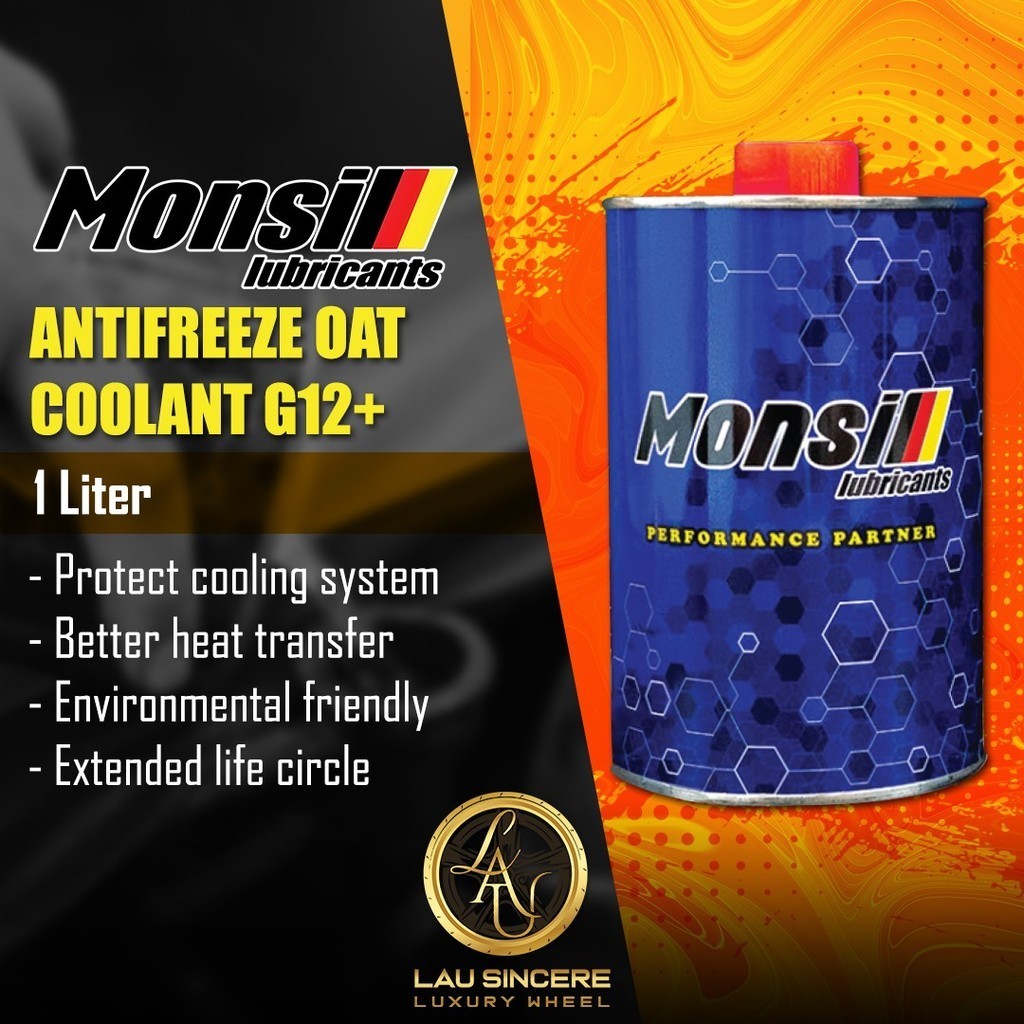 Monsil Antifreeze OAT Coolant G12+ Radiator Coolant 1L Honda Toyota ...