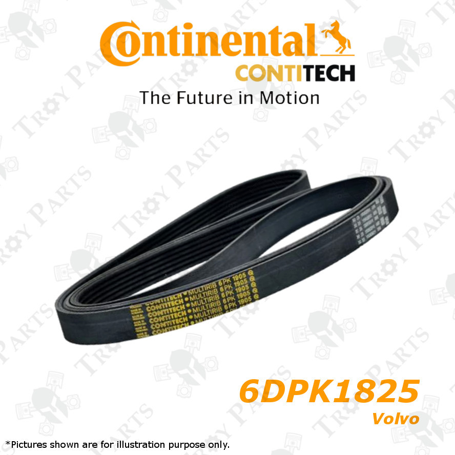 Original Continental Contitech Ribstar Rib Serpentine Fan Belt 6DPK1825 ...