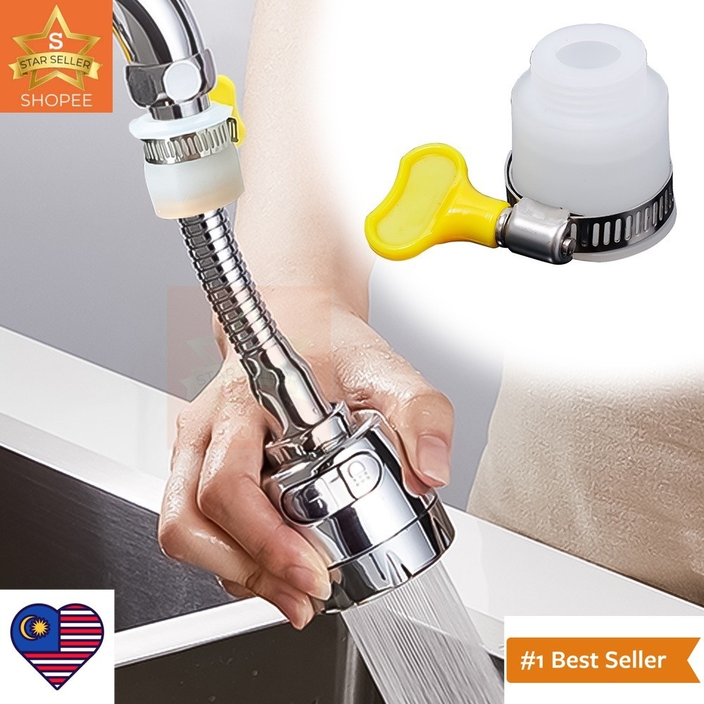 (MW)4 Points Coarse Tooth Water Tap Connector Mixer Home Water Tap ...