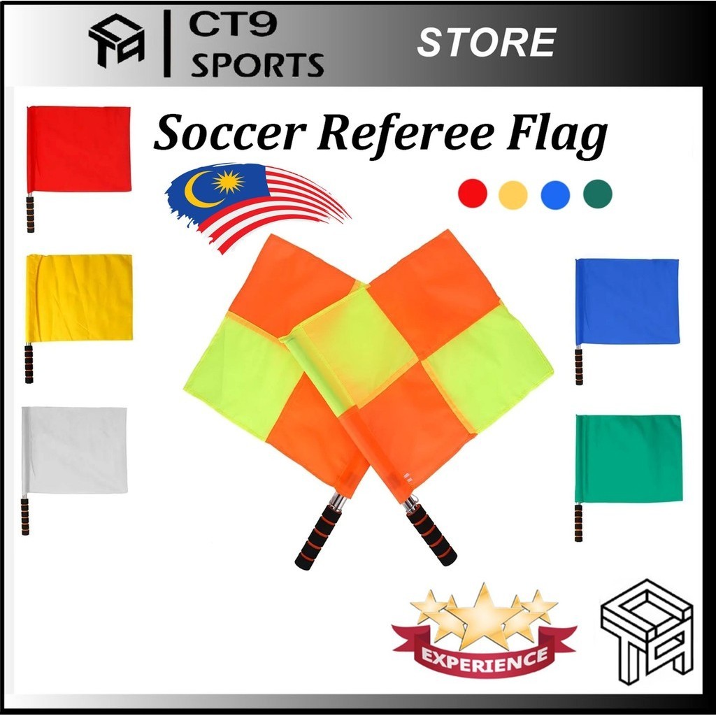 2024 NEW Football Referee Flag Waterproof Fabric Fair Play Sports Color Solid Linesman Soccer ...