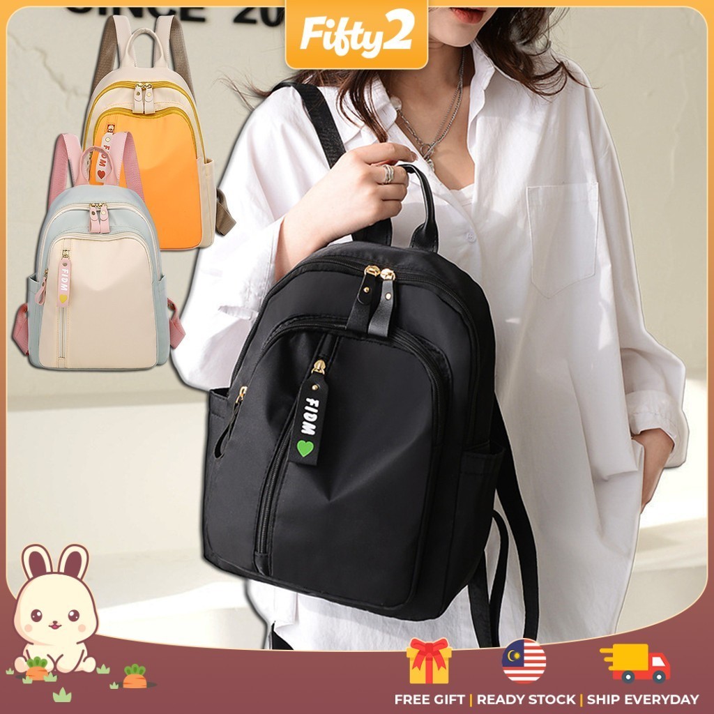 Ready Stock FIFTY2 FSB2952B Korean Casual Women Backpack Travel Bag ...