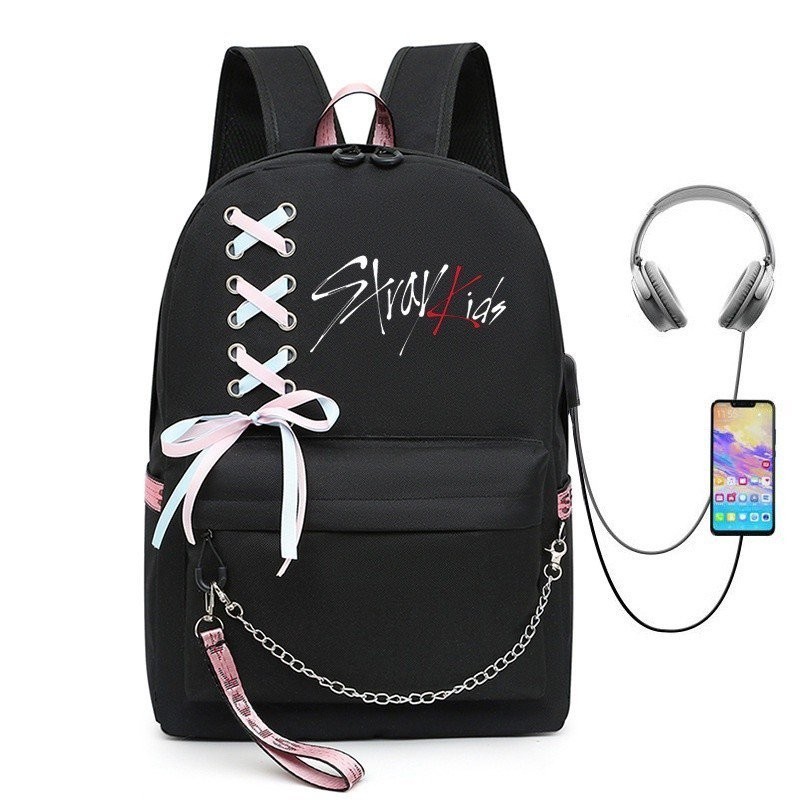 Stray Kids combination peripheral same star sky backpack travel ...