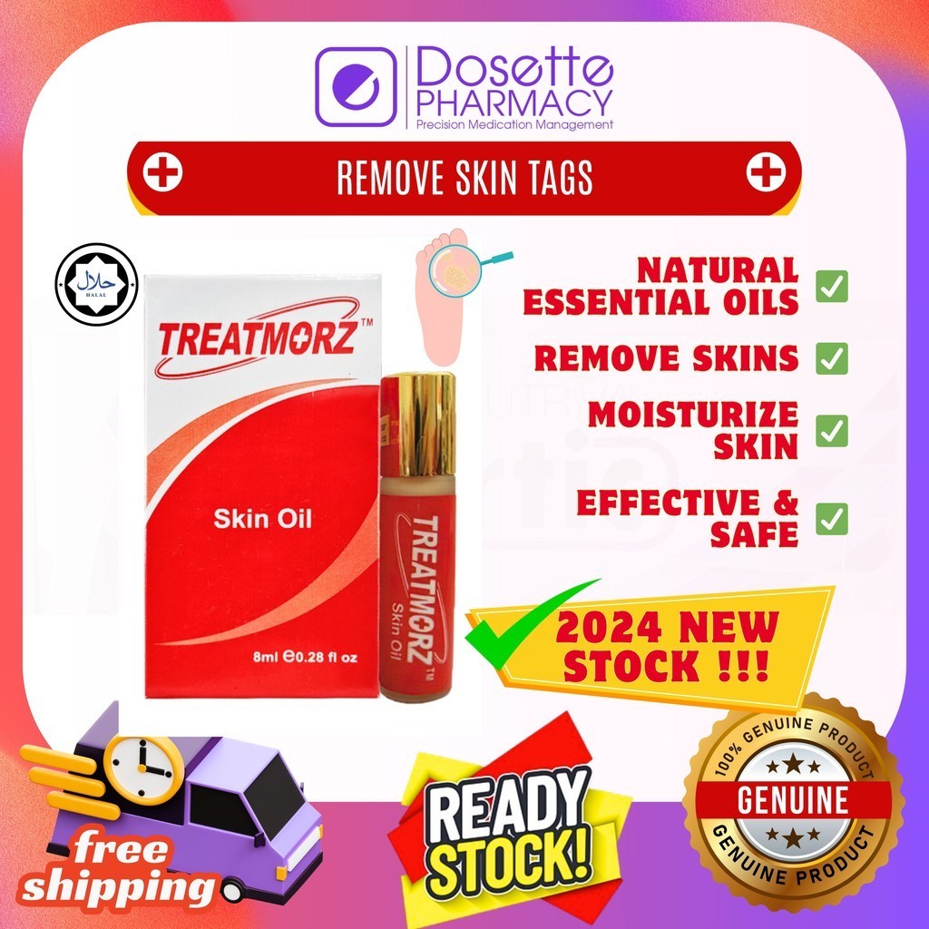 TREATMORZ SKIN OIL FOR SKIN TAGS 8ml REMOVE DULL UNEVEN SPOT SKIN ...
