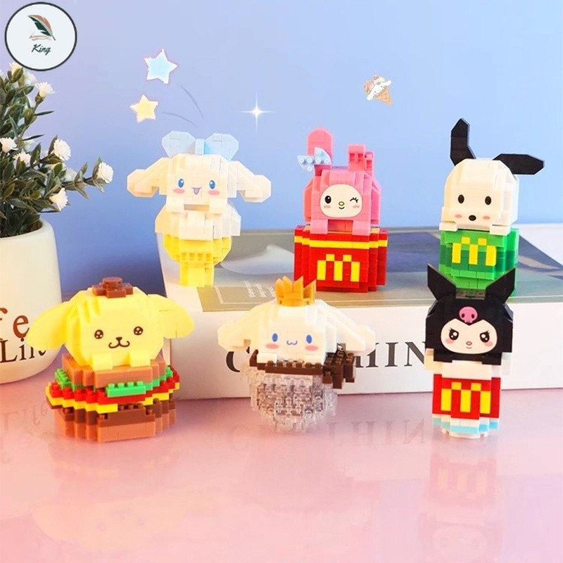 KS Sanrio Building Block Ice Cream Cinnamoroll Kuromi Building Block ...