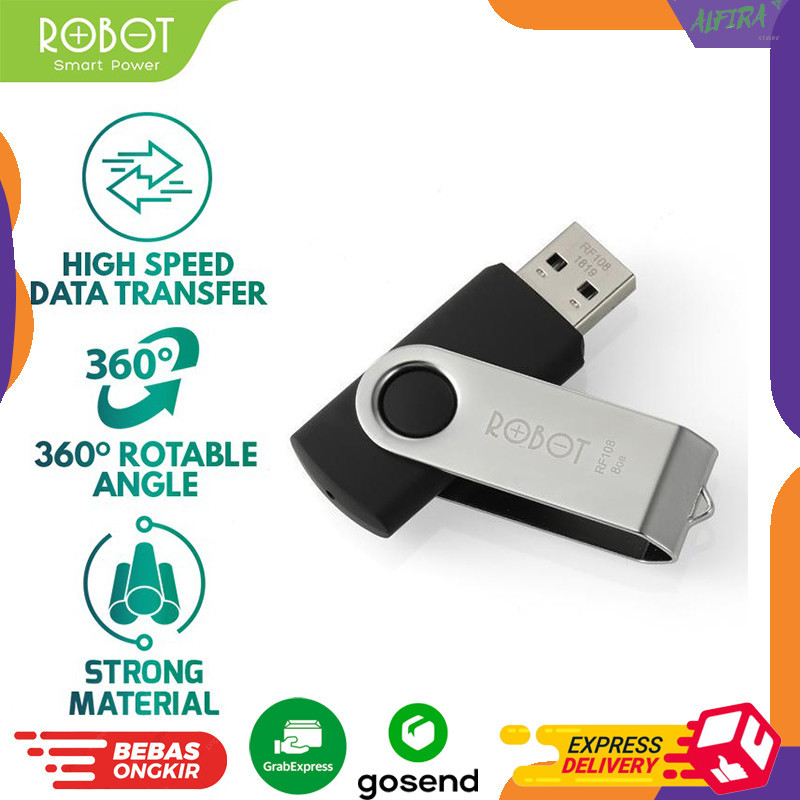 Flashdisk ROBOT RF104 4GB RF108 8GB FlashDrive USB Drive Flash Disk 1 ...
