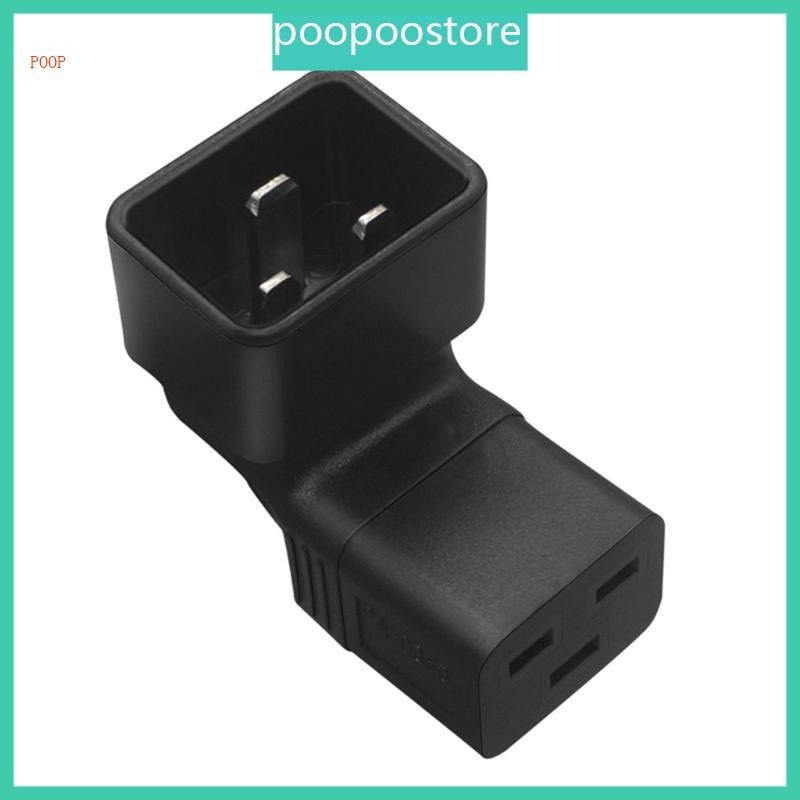POOP Right Angled IEC320 C20 to C19 Power Converter IEC 320 C20 Male to ... POOP Right Angled IEC320 C20 to C19 Power Converter IEC 320 C20 Male to ...