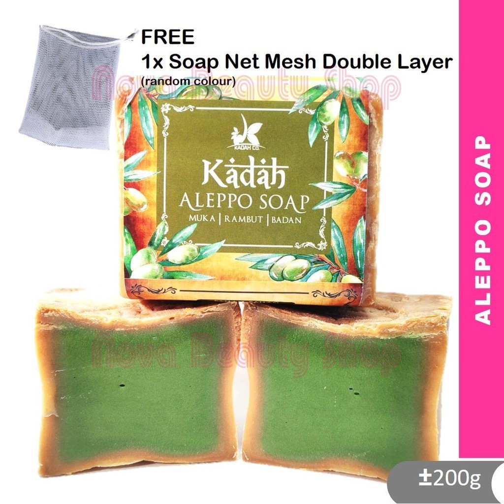 10% Laurel Oil Yasalma Kadah Aleppo Soap (±180g) Sabun Aleppo Sabun ...