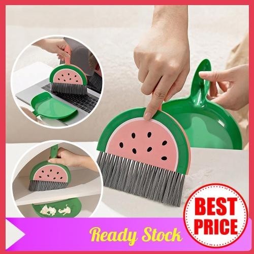 Mini Watermelon Shape Design Dustpan With Broom Brush Cleaning Indoor ...