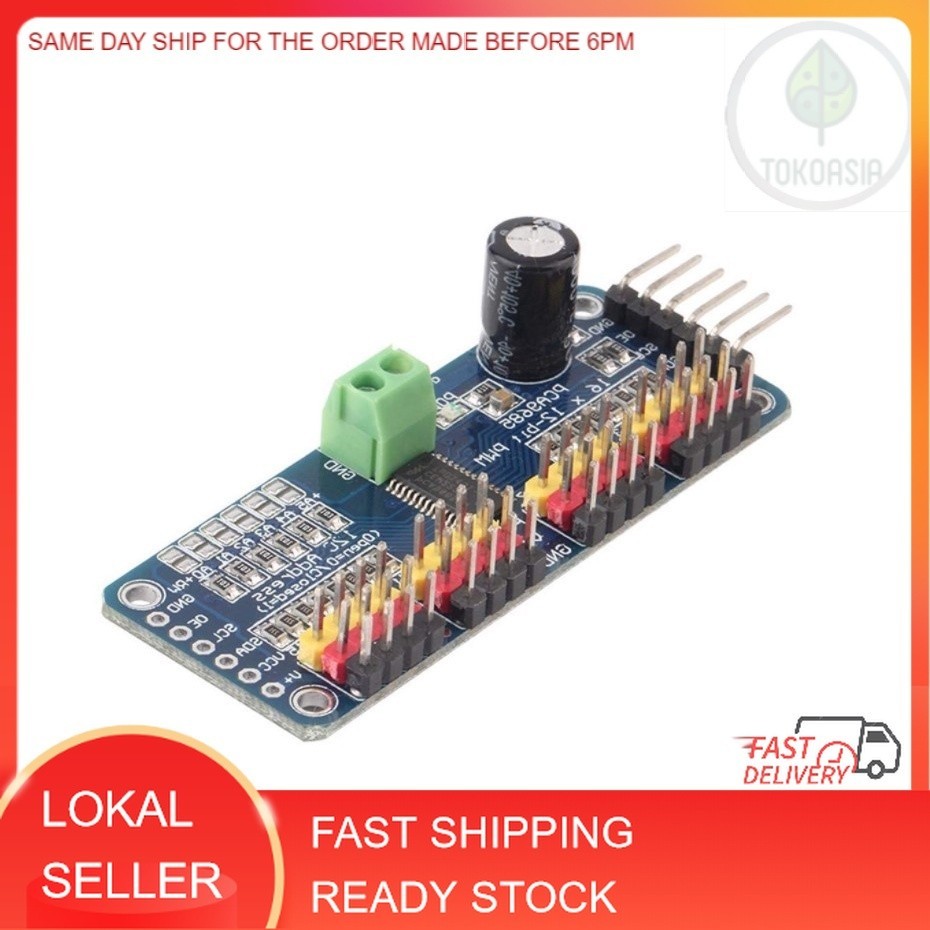 (Ready Stock)PCA9685 16 CH 12Bit PWM Servo Motor Driver Board Control ...