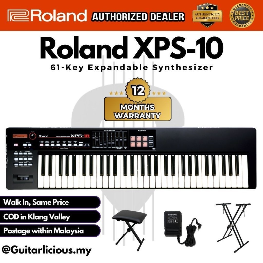 Roland XPS-10 61-Key Expandable Synthesizer Keyboard with Audio Pad ...