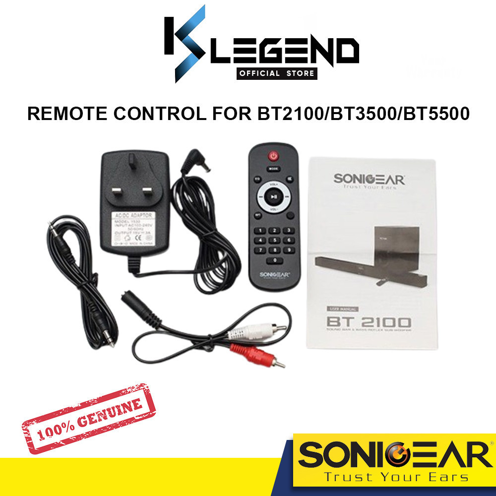 SONICGEAR REMOTE CONTROL FOR BT2100/BT3500/BT5500 | Shopee Malaysia