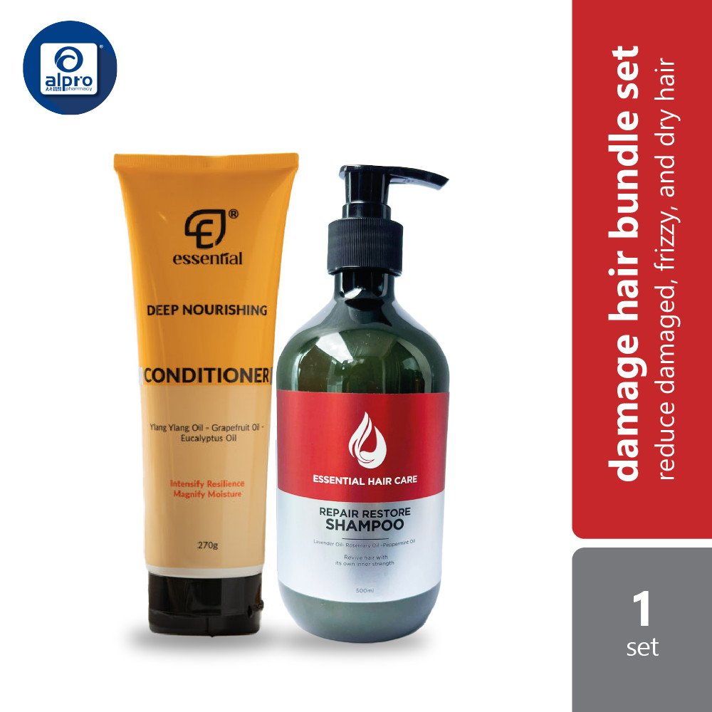 ESSENTIAL HAIR CARE DAMAGE HAIR BUNDLE SET | Shopee Malaysia