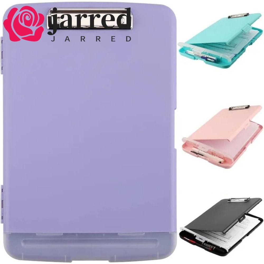 JARRED File Clipboard Box, A4 With Pen Holder Portable Material Folder ...