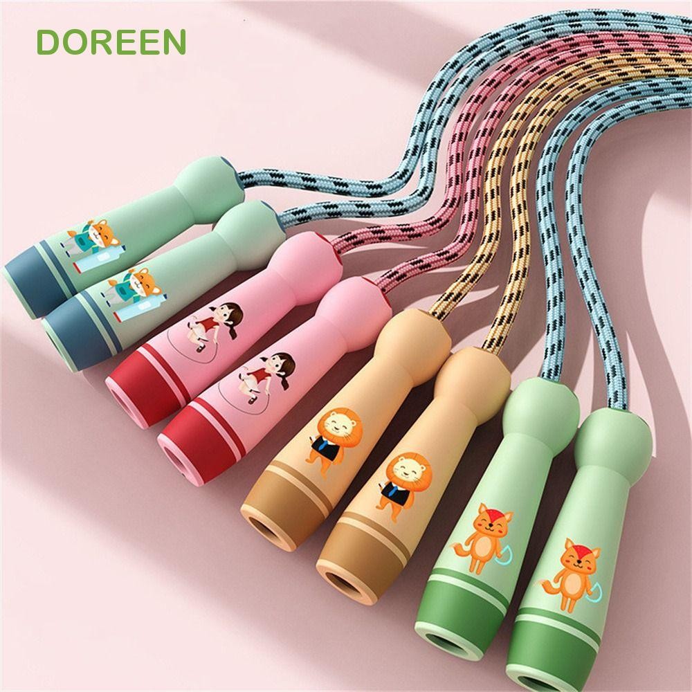 DOREEN Child Jumping Rope, Adjustable Cotton Rope Skipping Ropes, Women ...