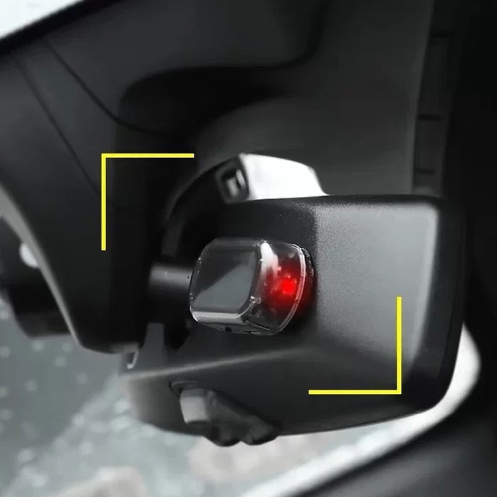 Anti-Theft Solar Warning Light Car LED Solar Powered Fake Security ...