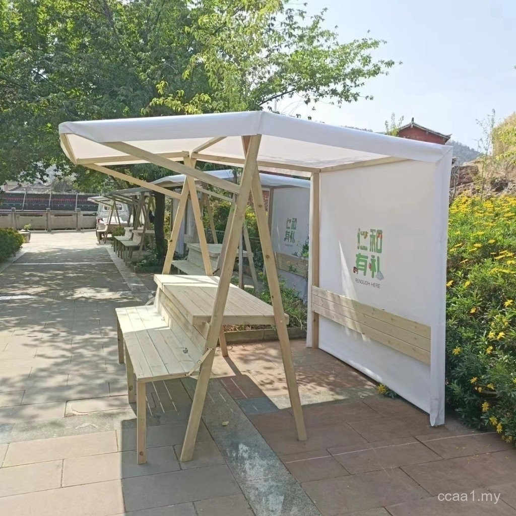 Mobile Foldable Stall Rack Outdoor Display Rack Solid Wood Promotion ...