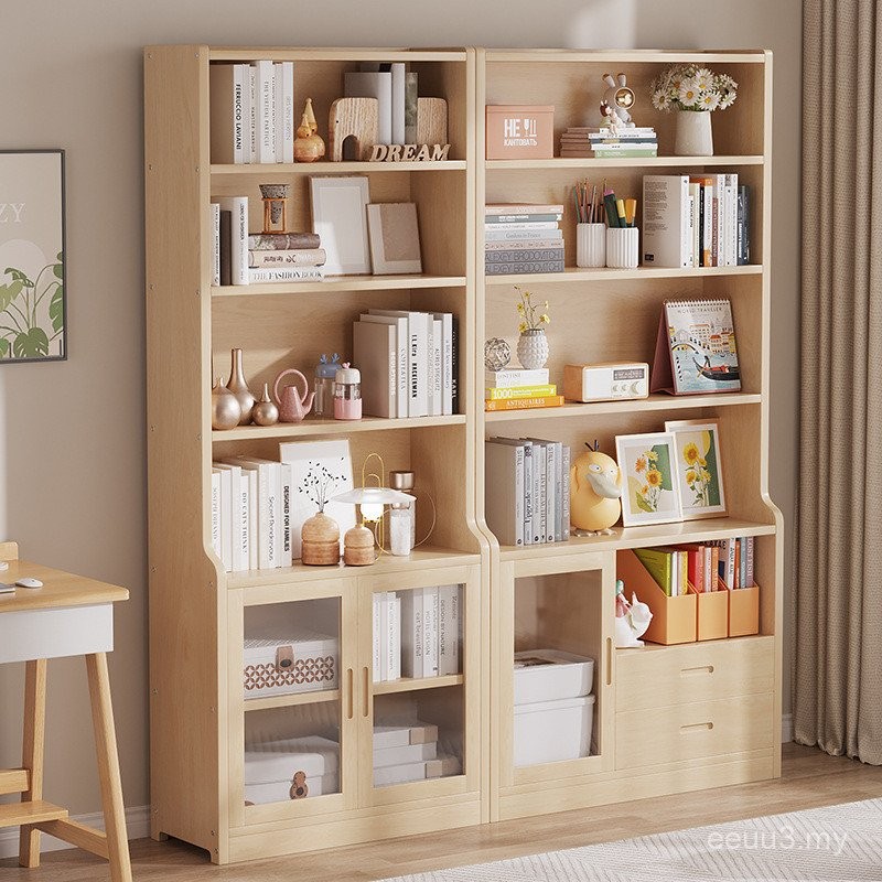 Bookshelf Corner Bookcase Study Furniture Set Combination Cabinet ...