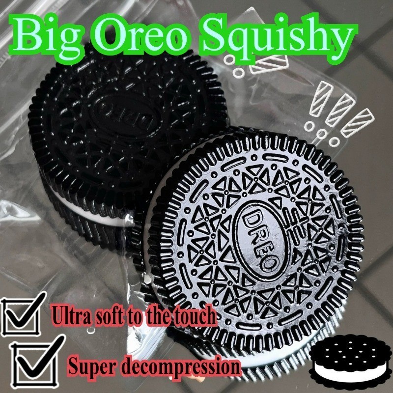 Big Oreo Squishy Toys Cartoon Cat Paw Taba Squeeze Pinching Toys ...
