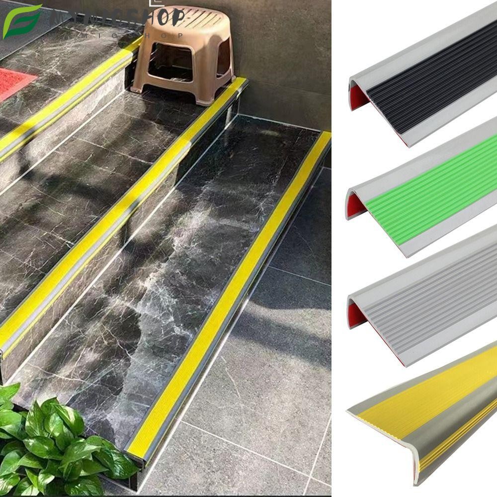 MIOSHOP Anti-slip Strips,L shape 100cm Safety Rubber Strips,Shape Of ...