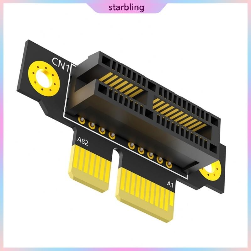 Star PCIE 1X 90 Degree Reverse Risers Card Male to Female Adapters ...