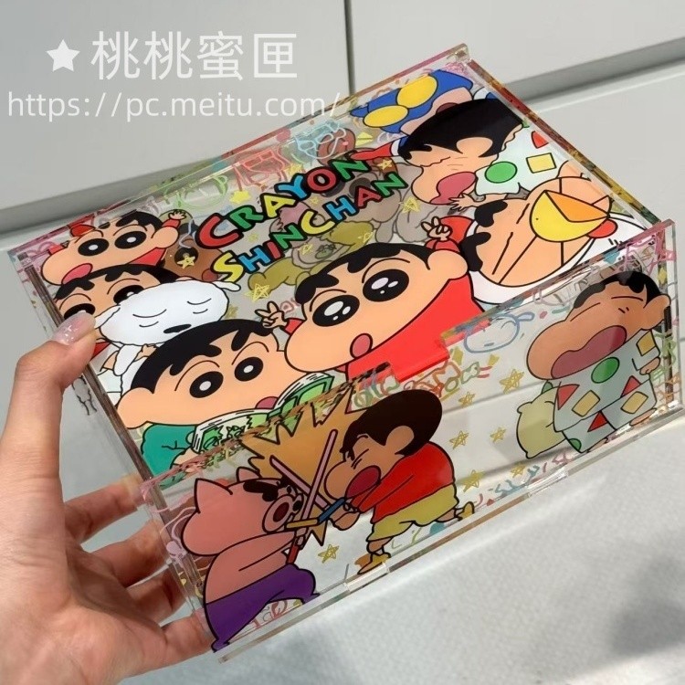 Cartoon Cartoon ins Simple Good-looking Storage Box Transparent Home ...