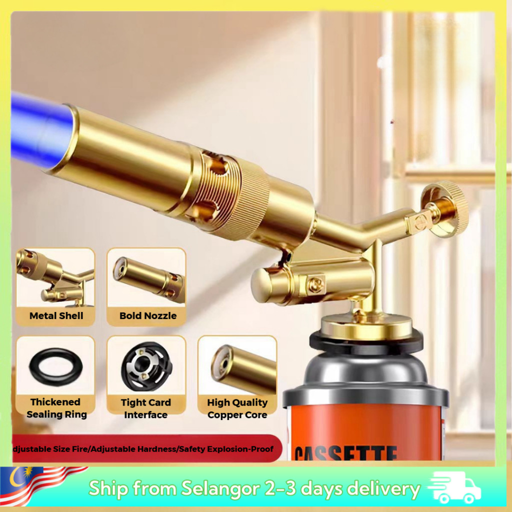 【24H】Welding Torch Portable Gas Flame Gun High Temperature Copper Gas ...