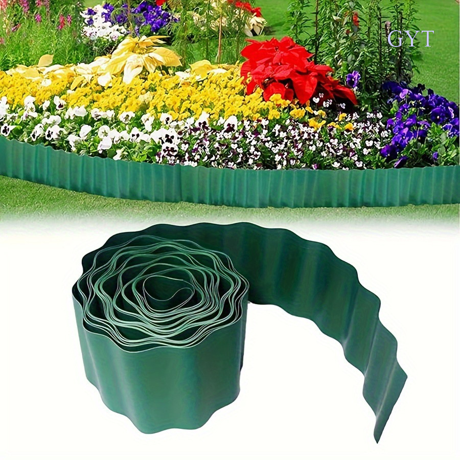 GYT 9m Garden Fence Plastic Garden Grass Lawn Edge Edging Border Fence ...