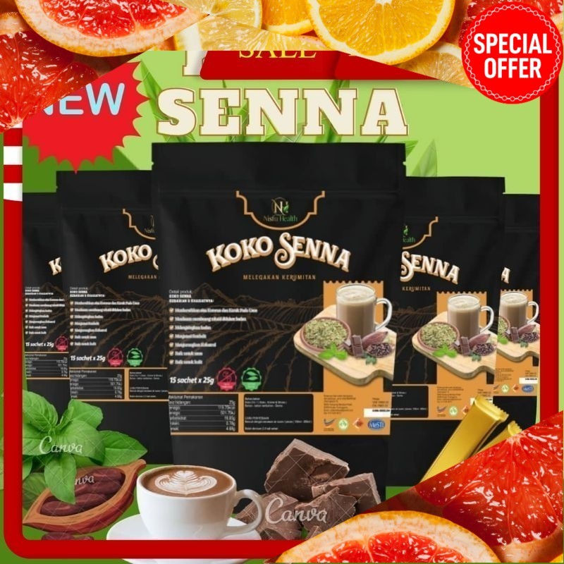 (Koko Senna / Stevia, Minuman coklat) kopi senna, kopi sanna, teh senna, koko senna, daun senna ...