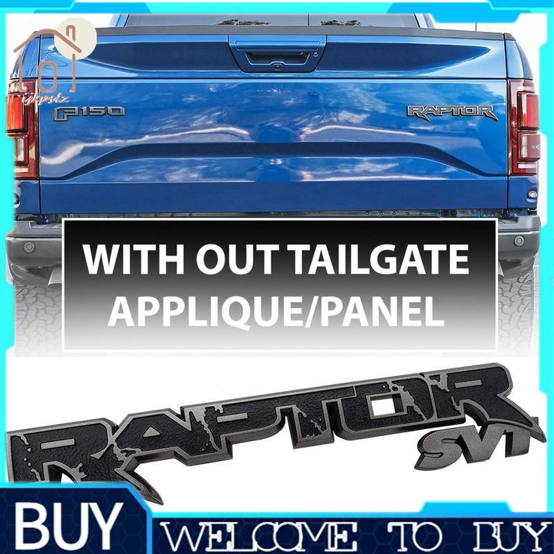 Car Rear Trunk Emblems Raptor SVT Emblem 3D Logo Tailgate Decal ...