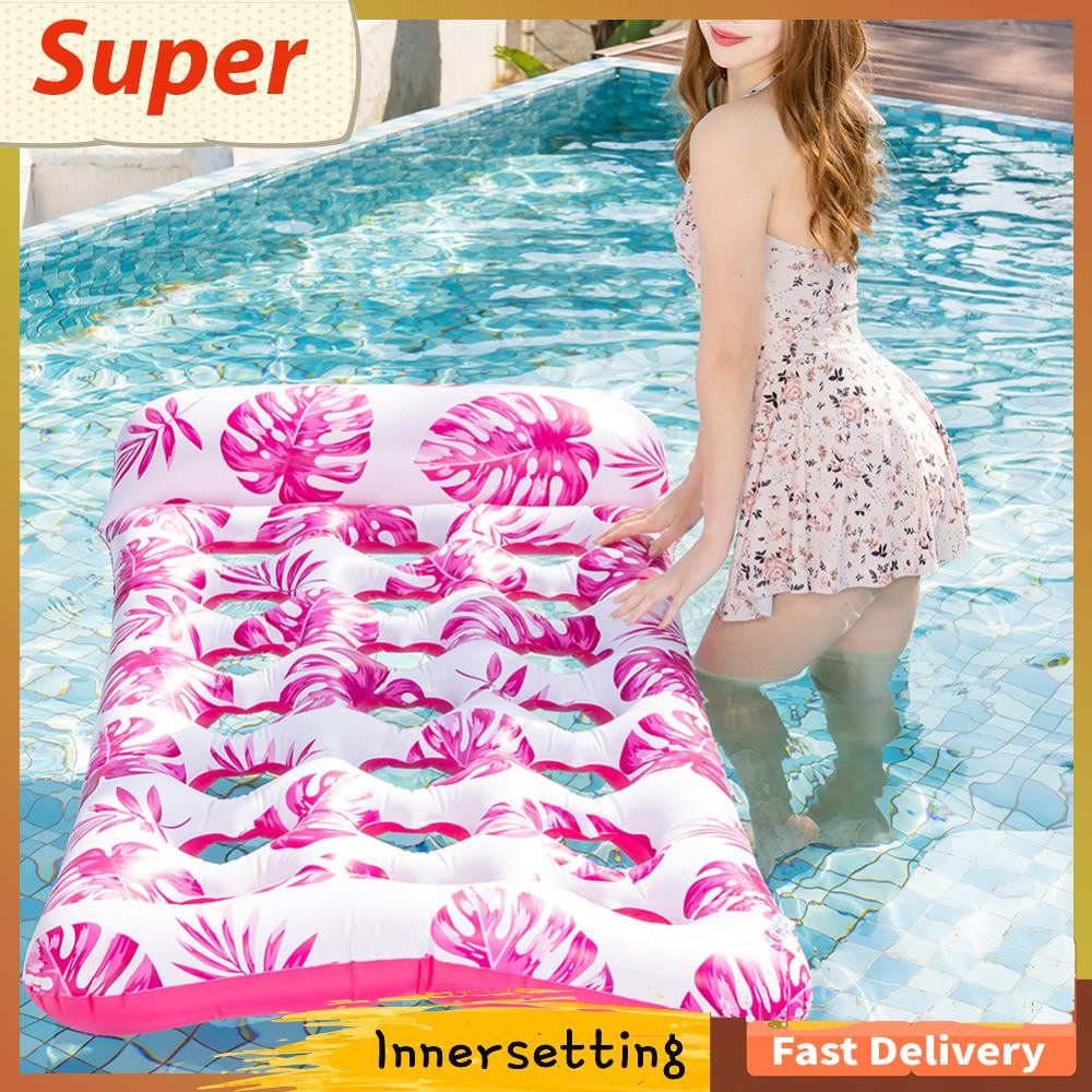 [innersetting.my] Floating Lounger Air Mattress PVC Inflatable Water ...