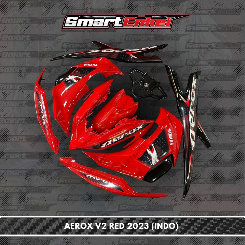 COVERSET AEROX NVX V2 MERAH 2023 | Shopee Malaysia