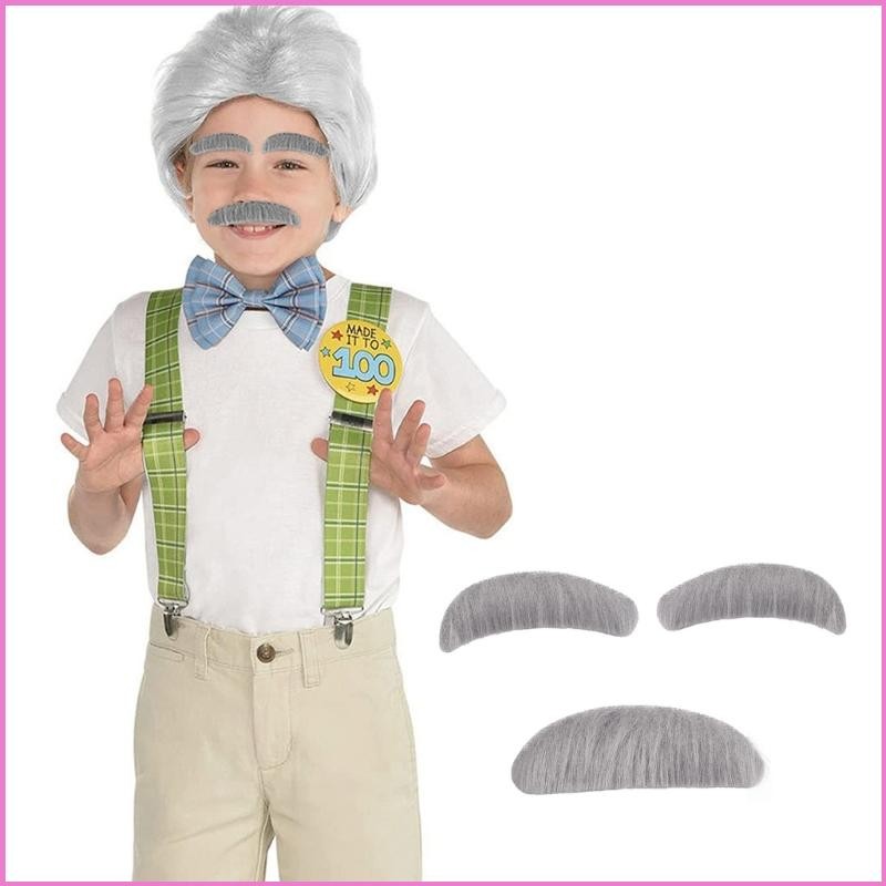 Royal Handmade Mustache Stick-on Beard and Eyebrows Set False Beard ...