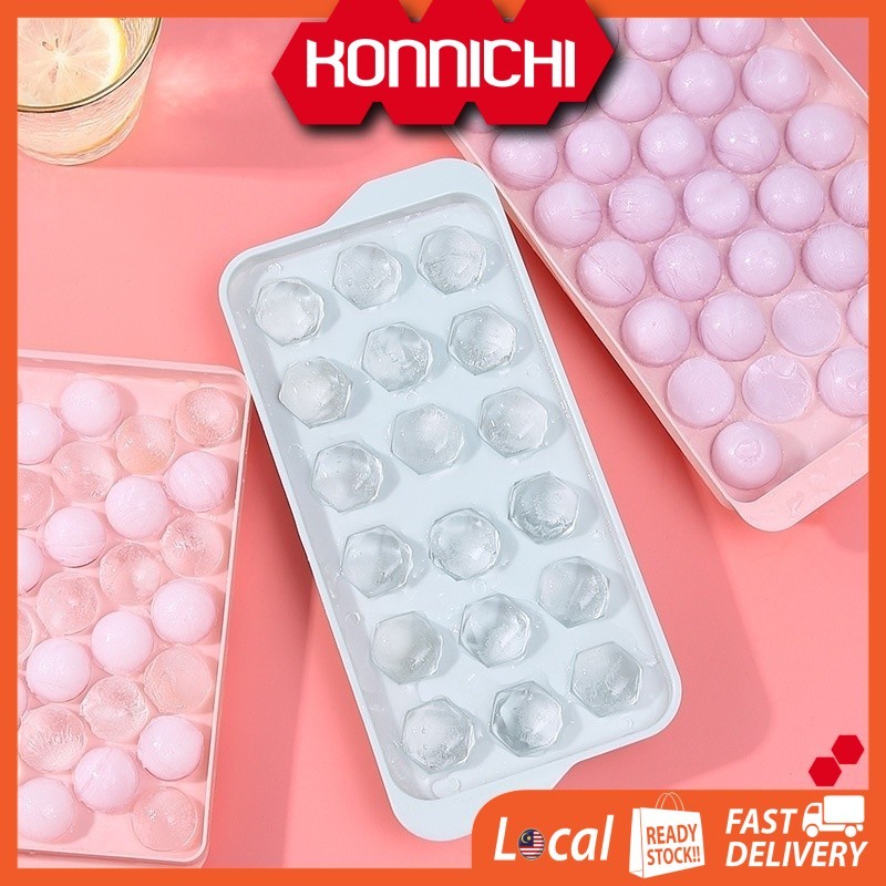 【33-Grid Round Ice Cube Mold】Food-Grade Silicone | Multi-Purpose Ice ...