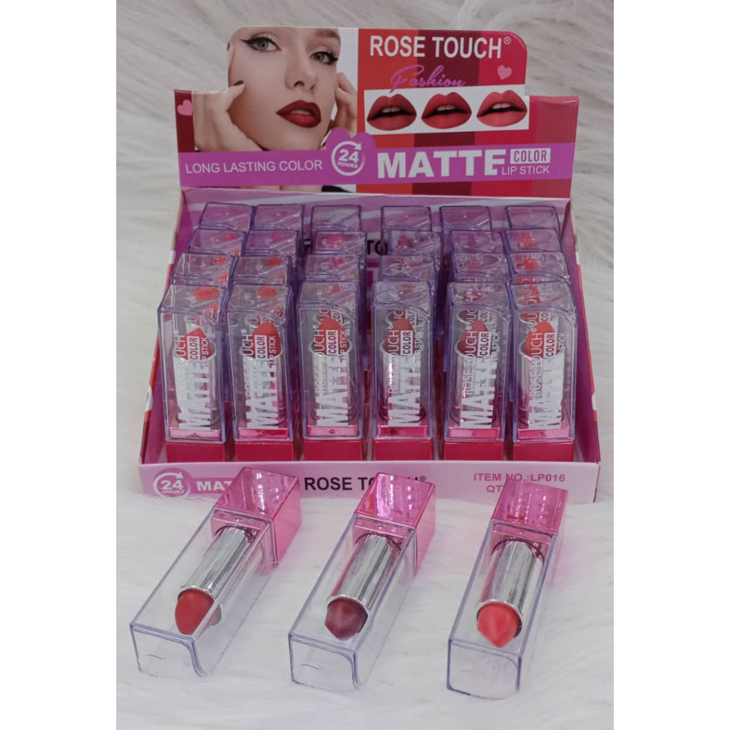 MATTE Lipstick Color 24Hour Long Lasting Color By ROSE TOUCH Fashion ...