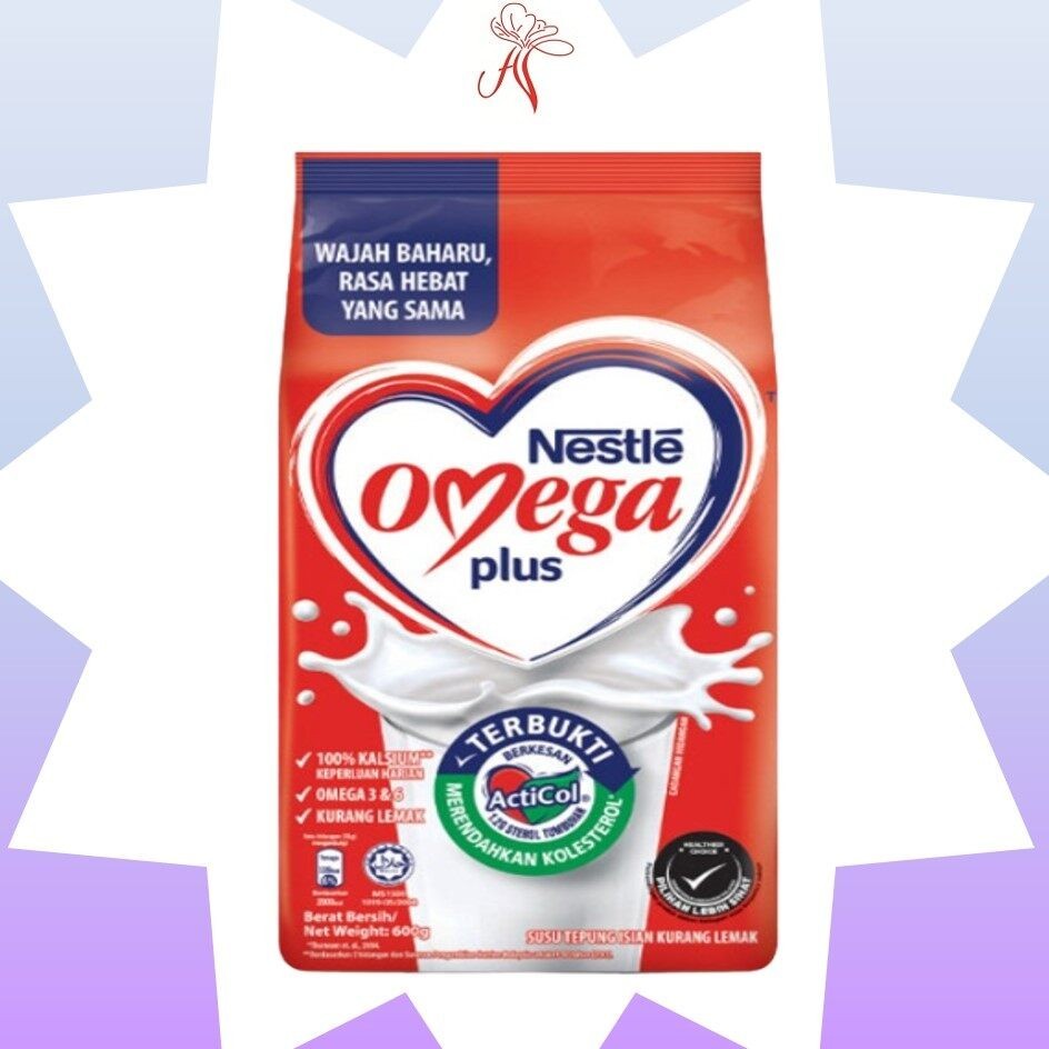 Nestle Omega Plus 600GM Acticol Susu Tepung | Shopee Malaysia