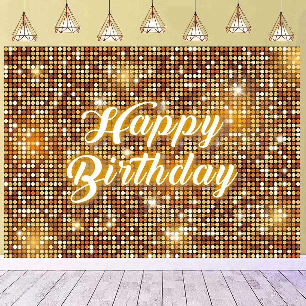 Birthday Backdrop Gold Flash Backdrop Sequin Shimmer Photography ...