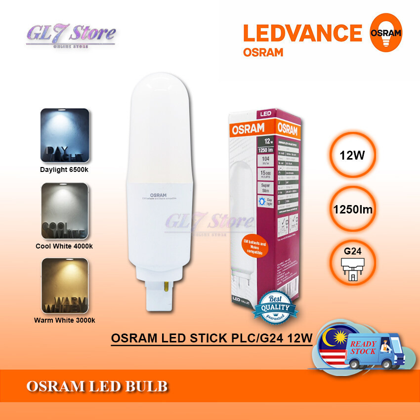 OSRAM LED VALUE STICK BULB 12W PLC 220-240V LEDVANCE LED BULB PLC / G24 | Shopee Malaysia
